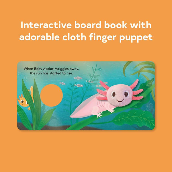 Baby Axolotl FingerPuppet Book - PAUA