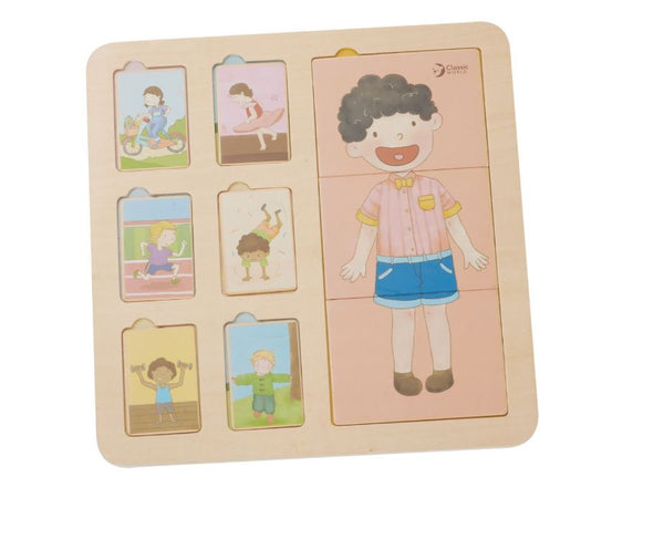 Body and Exercise Puzzle Wooden Classic World - PAUA