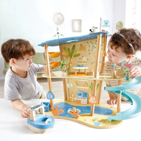 Hape Ocean Rescue Beach House Green Planet - PAUA