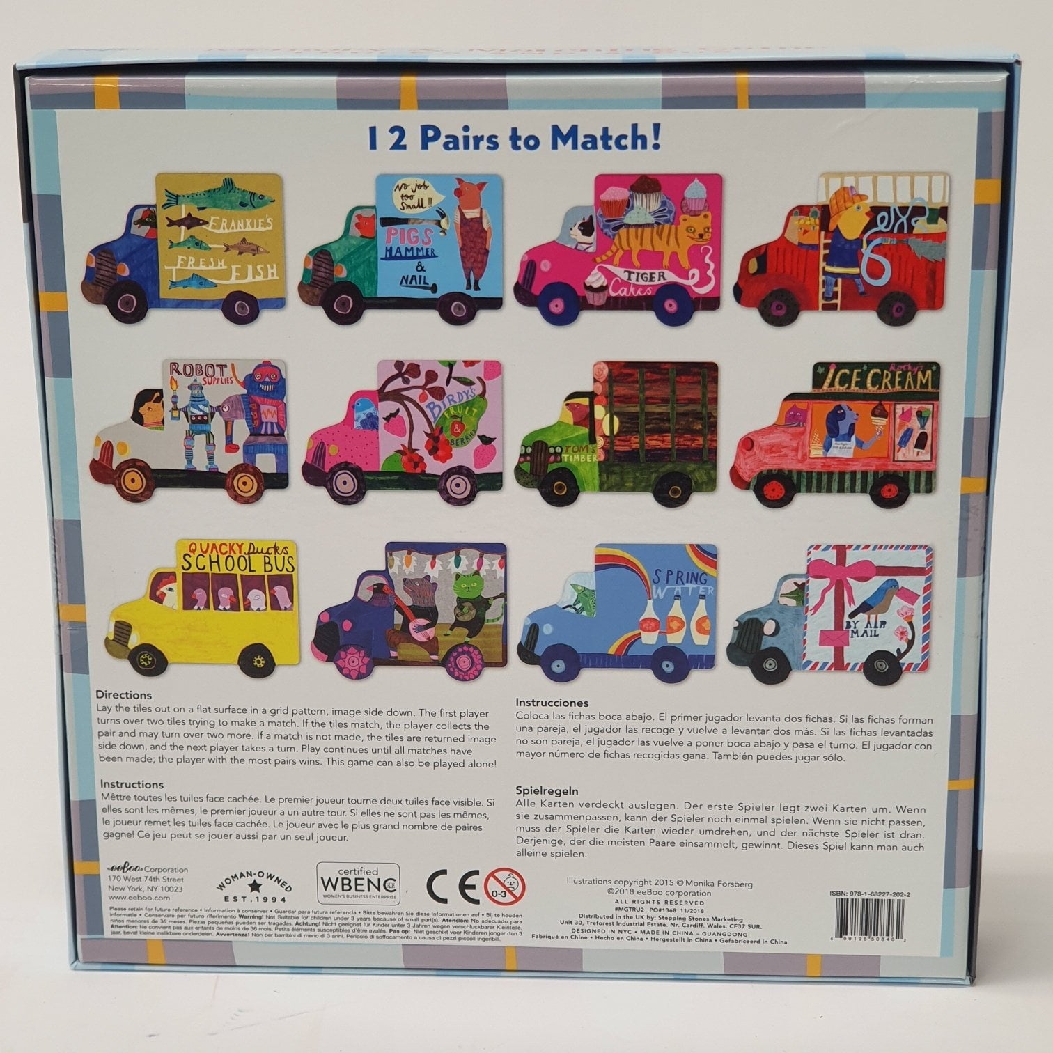 Trucks & Buses Matching Game - PAUA