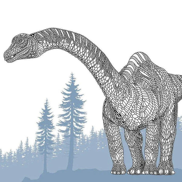 Dinosauria Colour In and Facts Book - PAUA