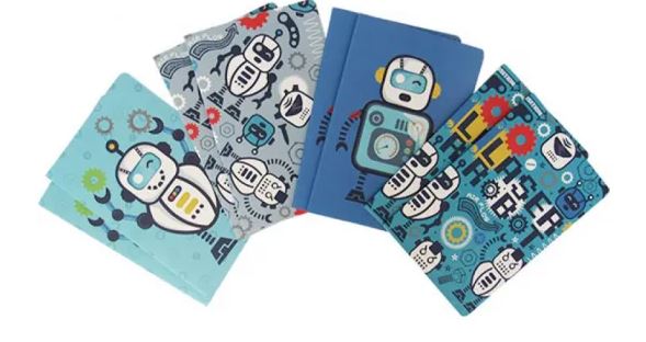 Notebook Robot Assorted - PAUA