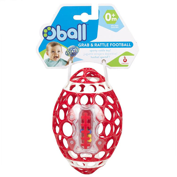 Oball Football Red rattle beads - PAUA